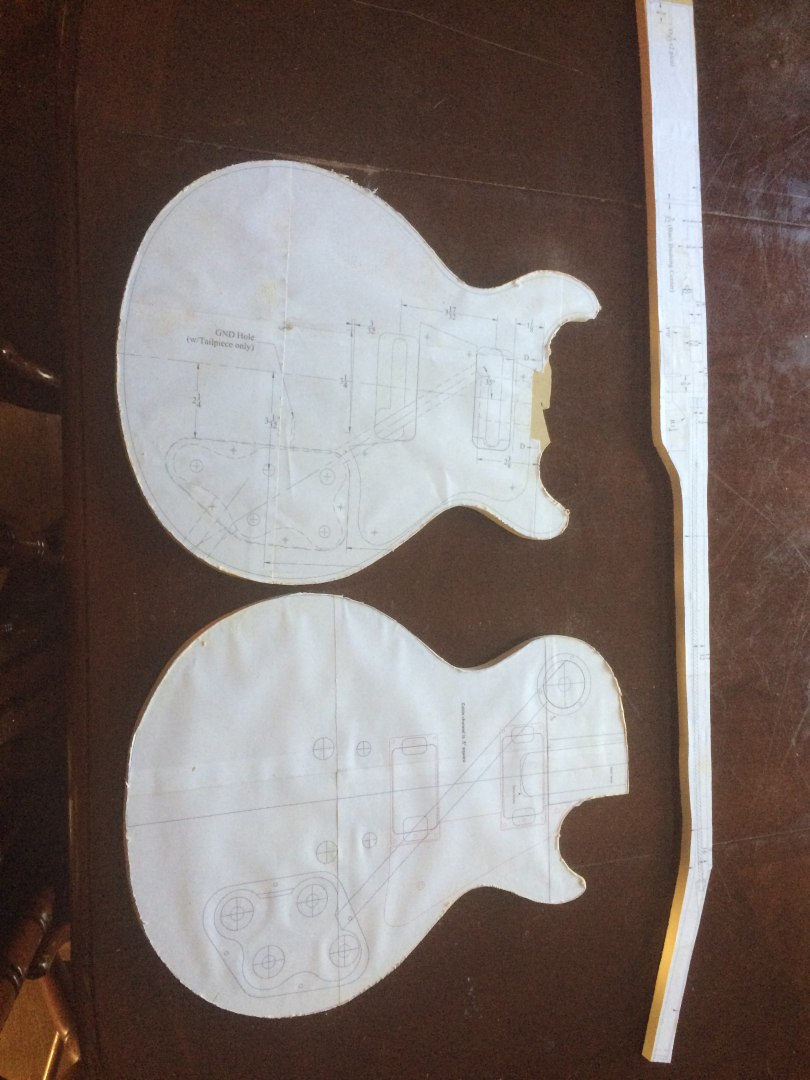 First Build -Double Cutaway LP style- Through Neck - In Progress and ...