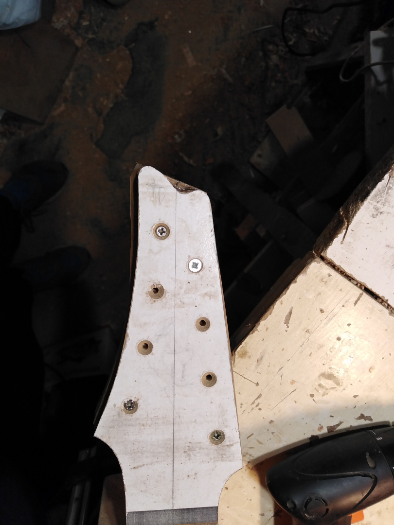 My version if Ibanez 8 string Iceman, reverse head - In Progress and ...