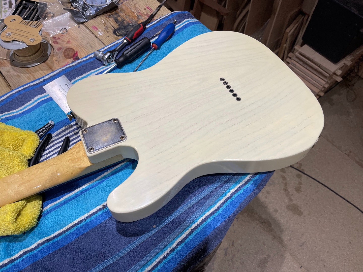 Seethrough blonde tele build - In Progress and Finished Work ...