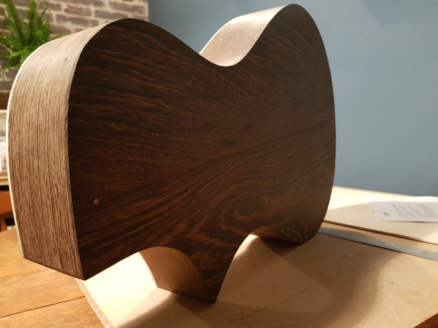 First acostic build, small body, wenge and sycamore - In Progress and ...