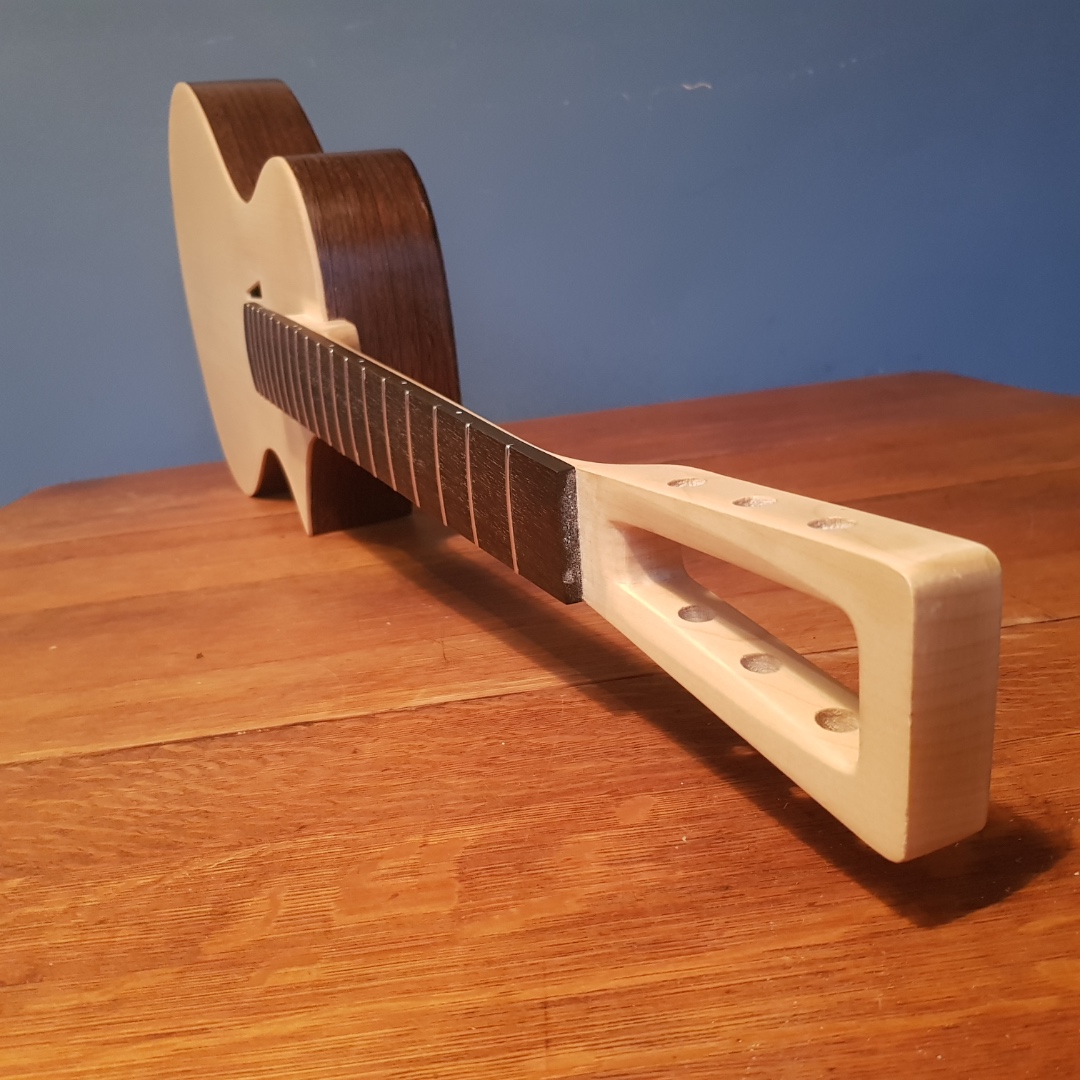 First acostic build, small body, wenge and sycamore - In Progress and ...