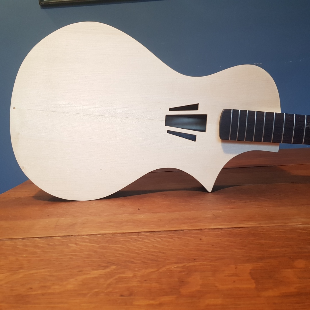 First acostic build, small body, wenge and sycamore - In Progress and ...