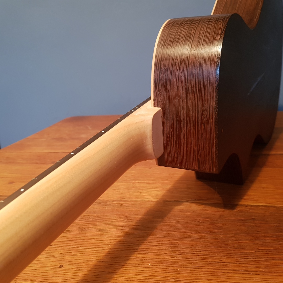 First acostic build, small body, wenge and sycamore - In Progress and ...