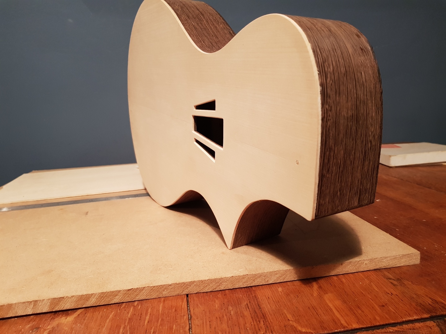 First acostic build, small body, wenge and sycamore - In Progress and ...