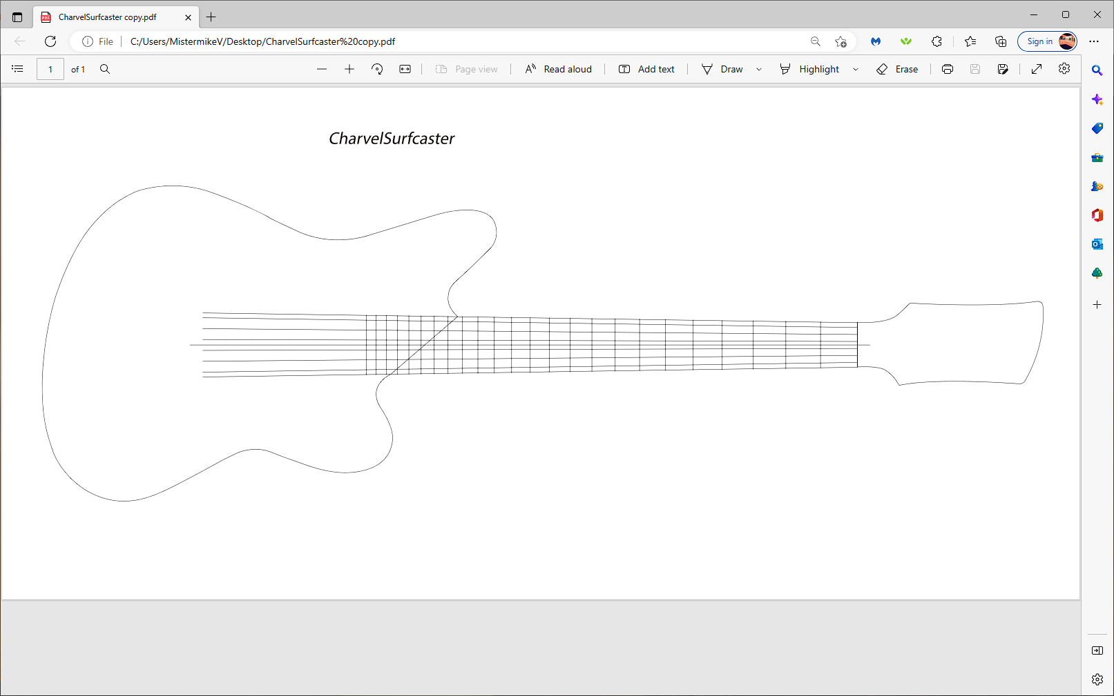 share a few clone docs I made... ibanez frank gamble, carvin vs220 ...