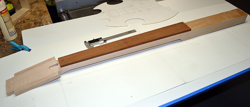 Making my 1st. Bass Guitar - In Progress and Finished Work ...