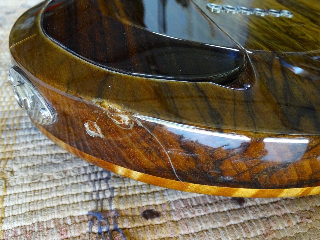 Burl and Scroll Project - In Progress and Finished Work - ProjectGuitar.com