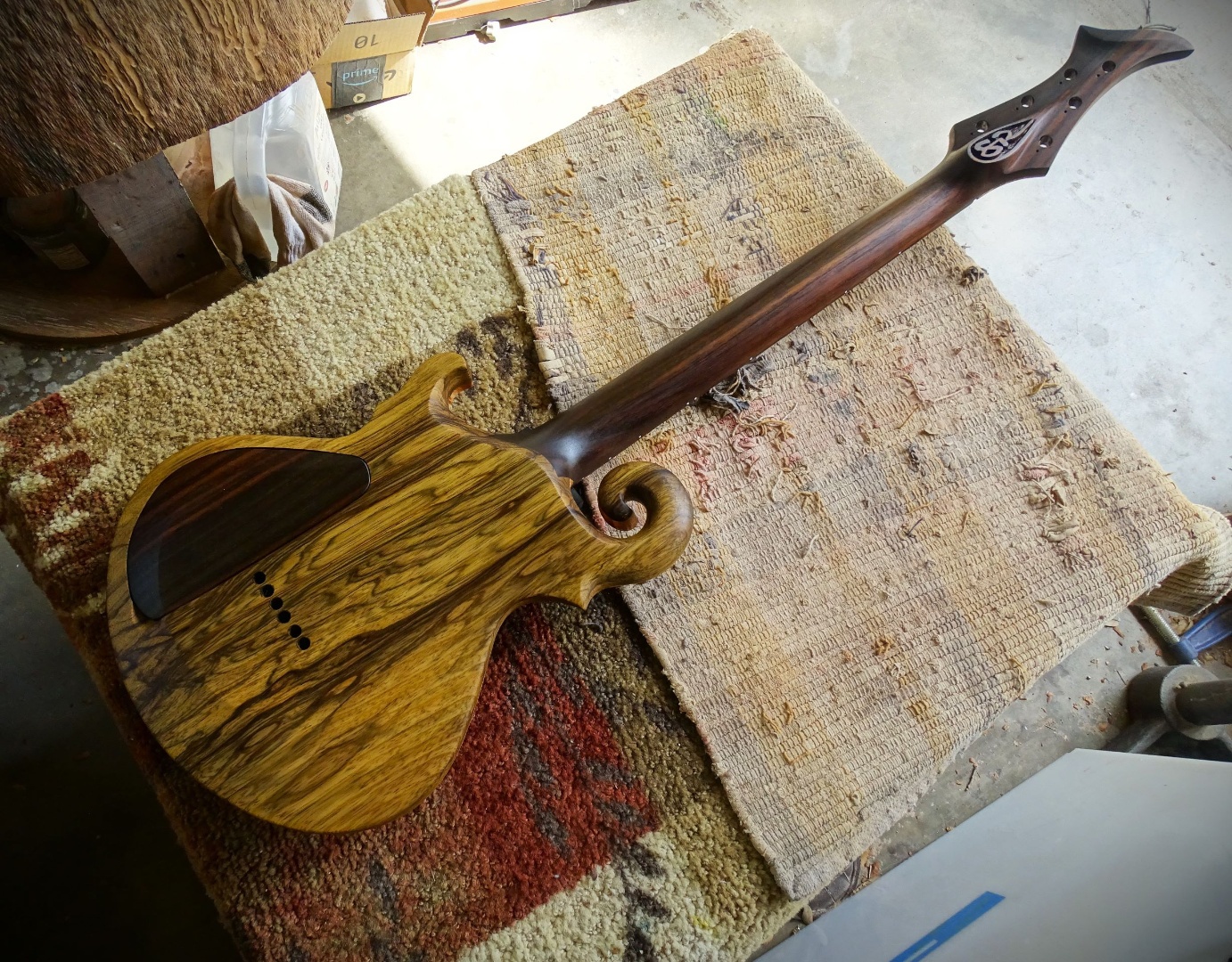 Burl and Scroll Project - In Progress and Finished Work - ProjectGuitar.com